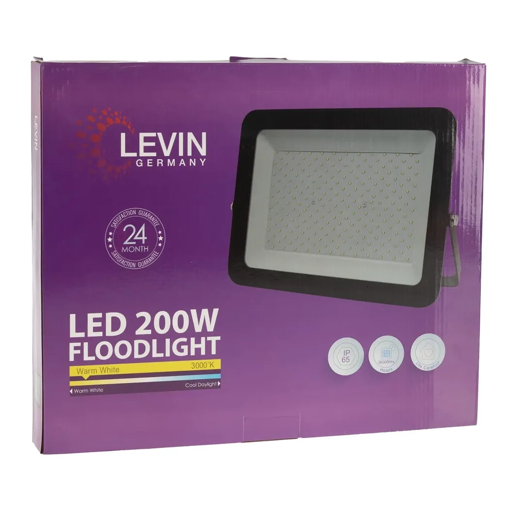 Levin LED Floodlight (200 W, Warm White) - ACE