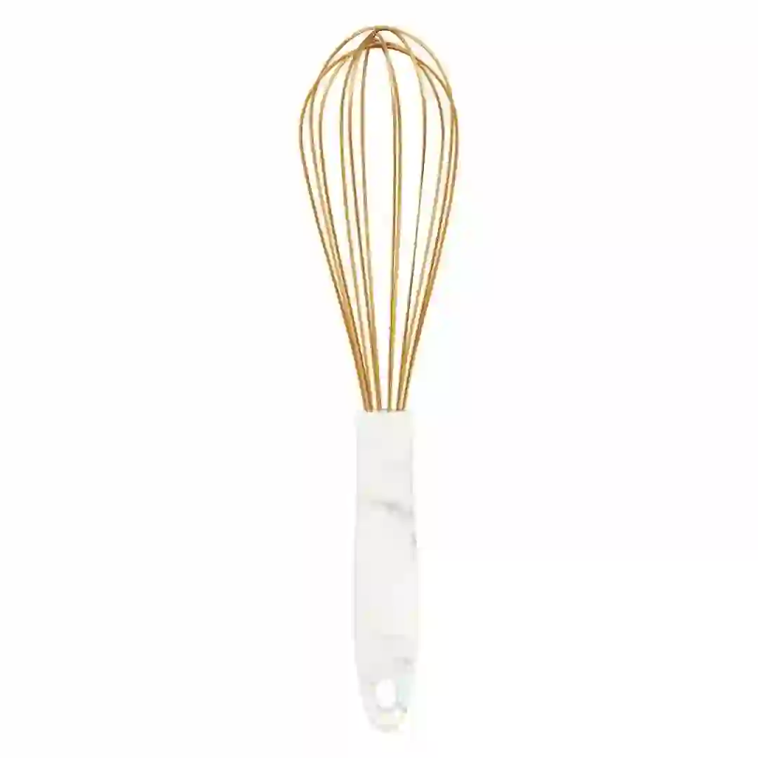 Wilton Gold Whisk W/Marble Handle - ACE